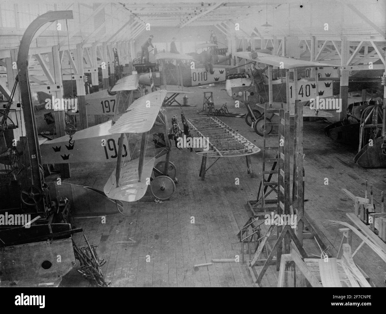 The workshop hall at CFM, 1922 . The workshop hall at CFM, aircraft ...