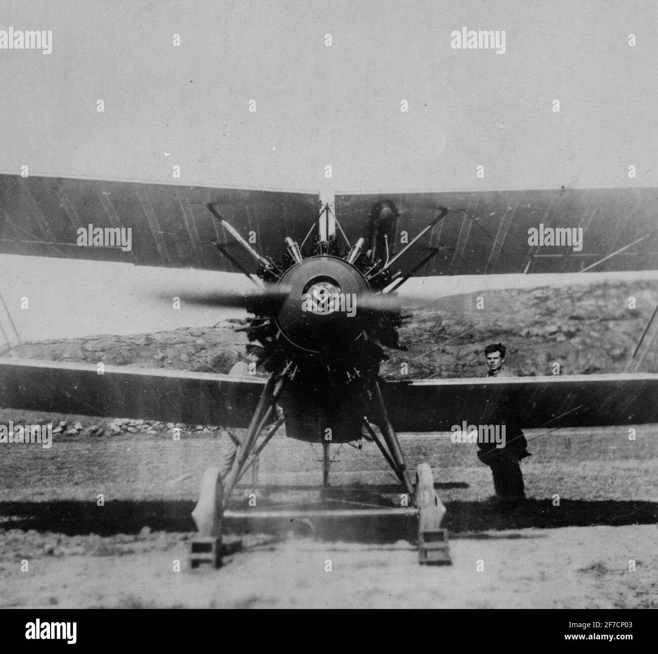 Airplane Armstrong Whitworth Siskin Mk.IIA at Ilug, 1923 Close-up of ...
