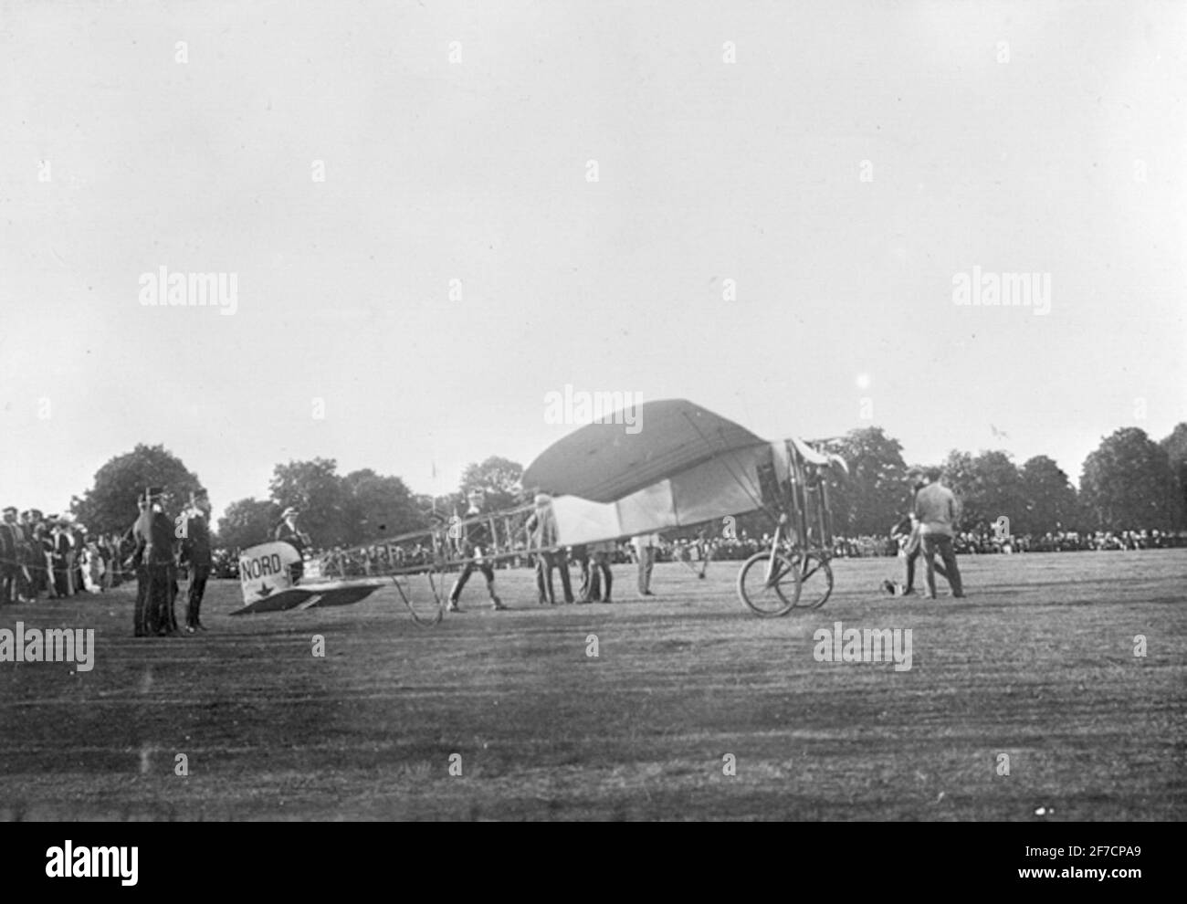 Cederström's first flight aircraft Bleriot Xi 'Nordstiernan' before the ...