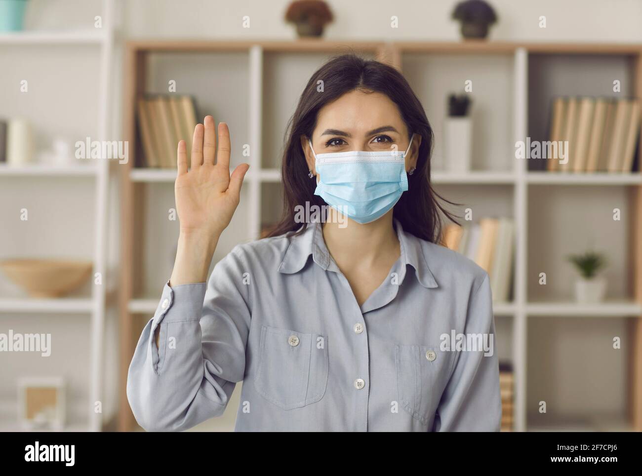 Video interview mask hi-res stock photography and images - Alamy