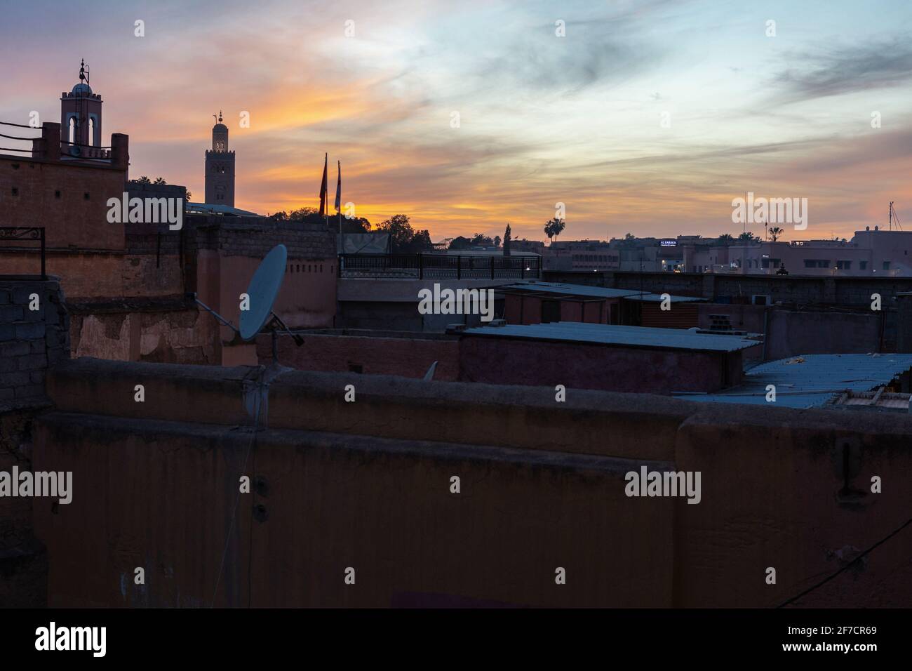 Marrakech rooftop view hi-res stock photography and images - Alamy