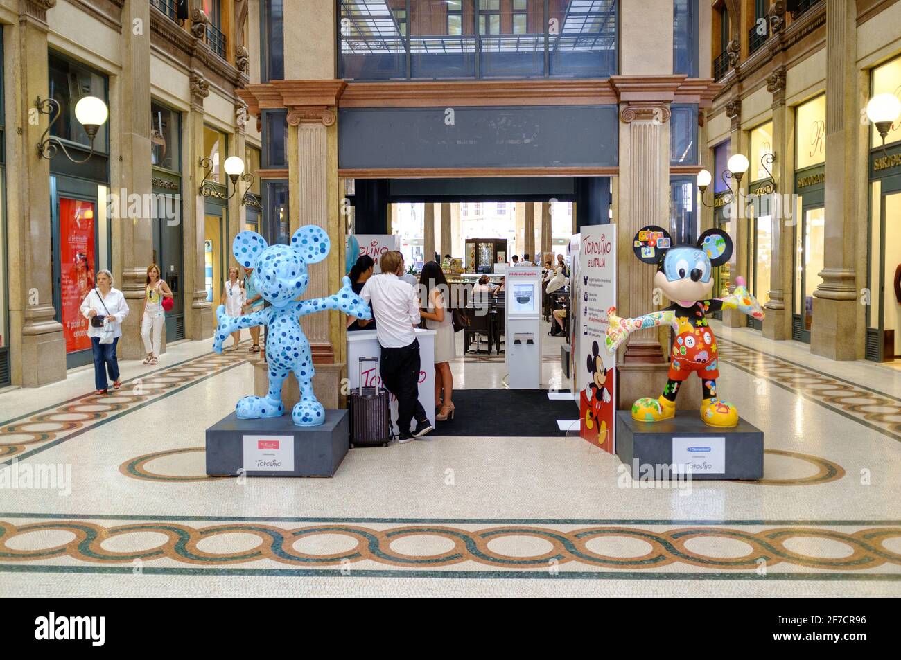 Mickey Mouse artistic installation, Galleria Alberto Sordi gallery ...