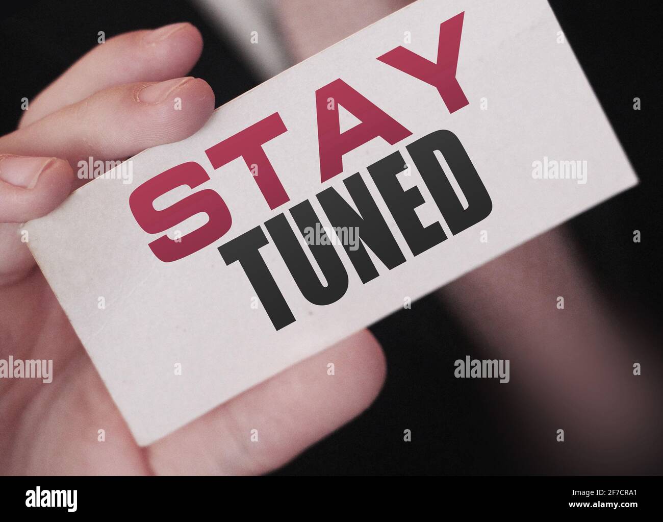 Stay tuned message hi-res stock photography and images - Alamy