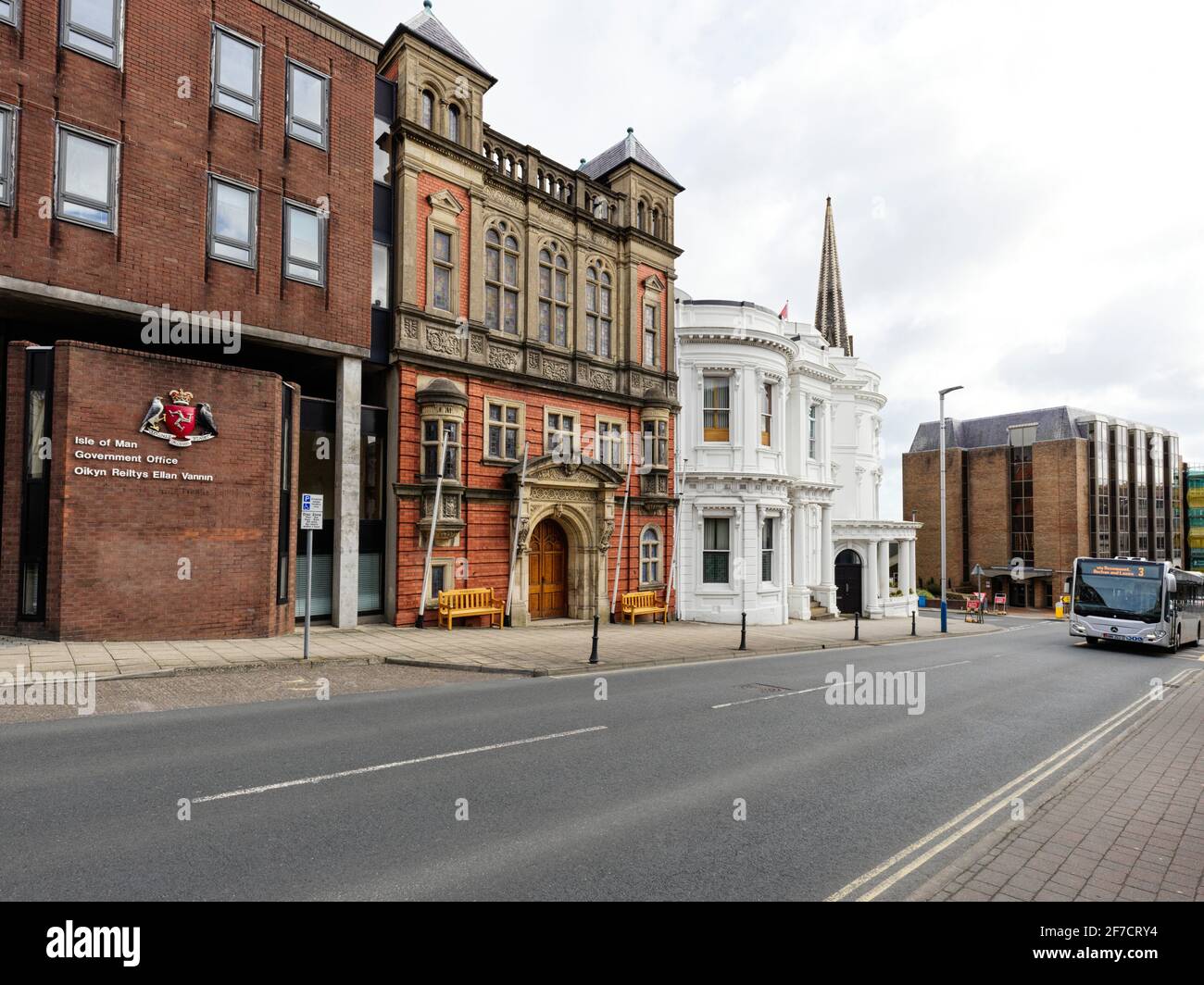 Isle of Man government offices and legislation buildings on Prospect ...