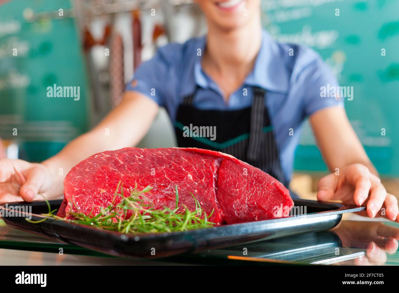 Butchers assistant hi-res stock photography and images - Alamy