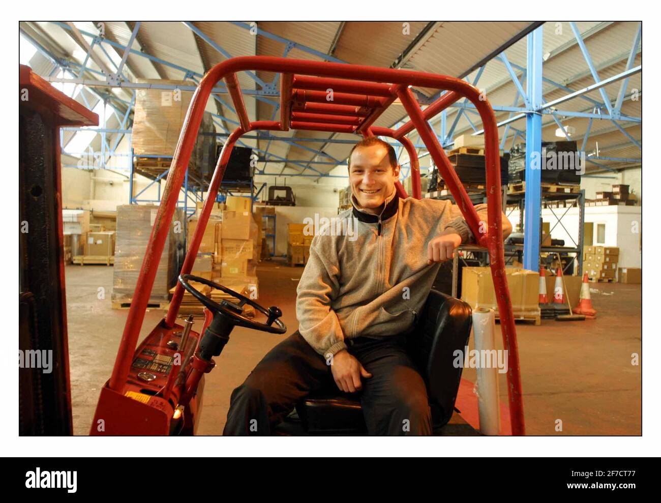 Mr. Toby Clauston of Forward Logistics.pic David Sandison 12/6/2002 ...