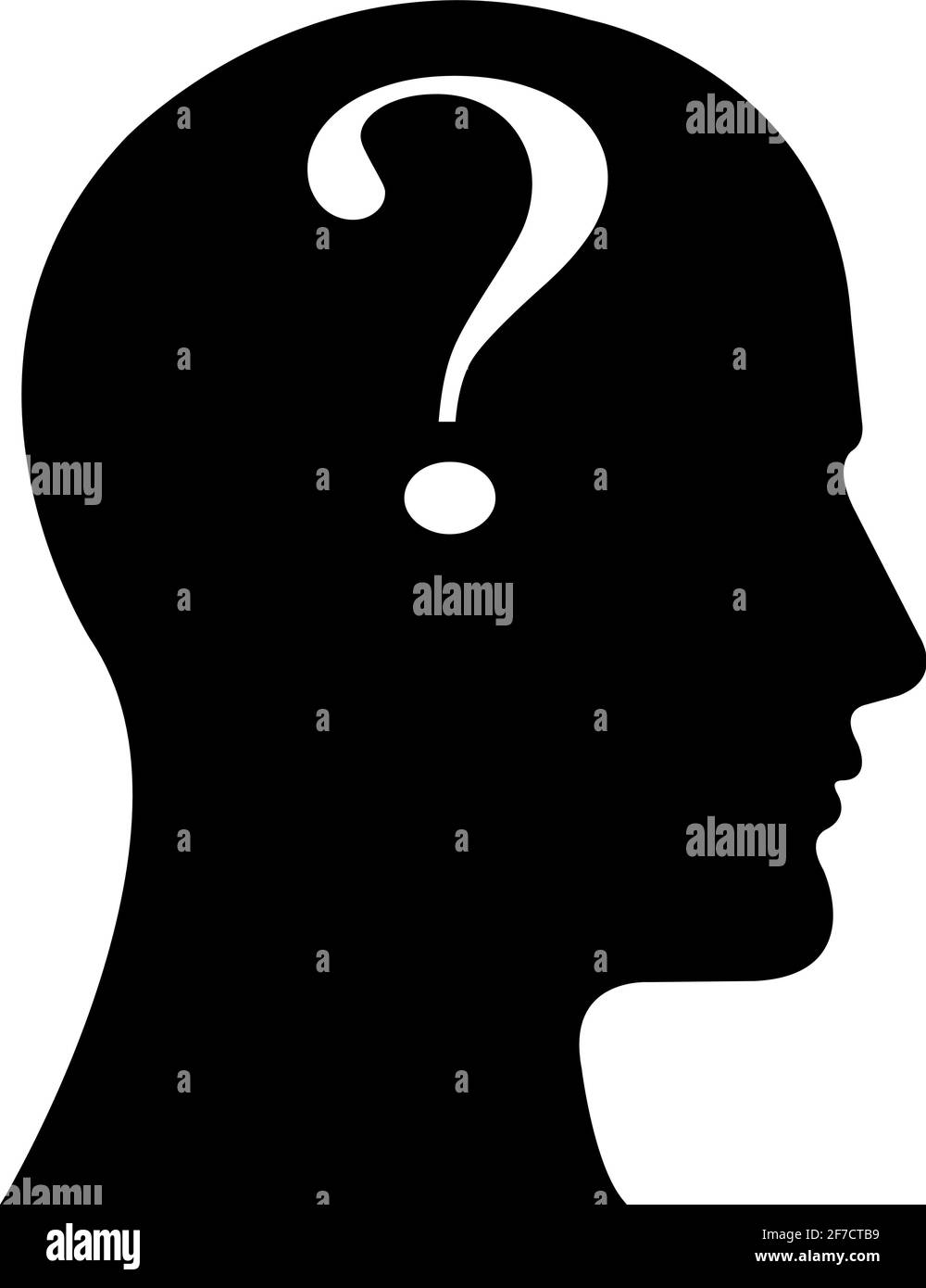 Question Mark, icon business with male face Stock Vector Image & Art ...