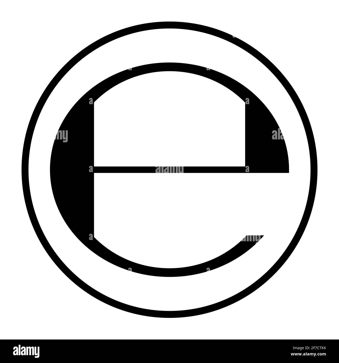 Estimated sign isolated on white background. Label mark vector ...