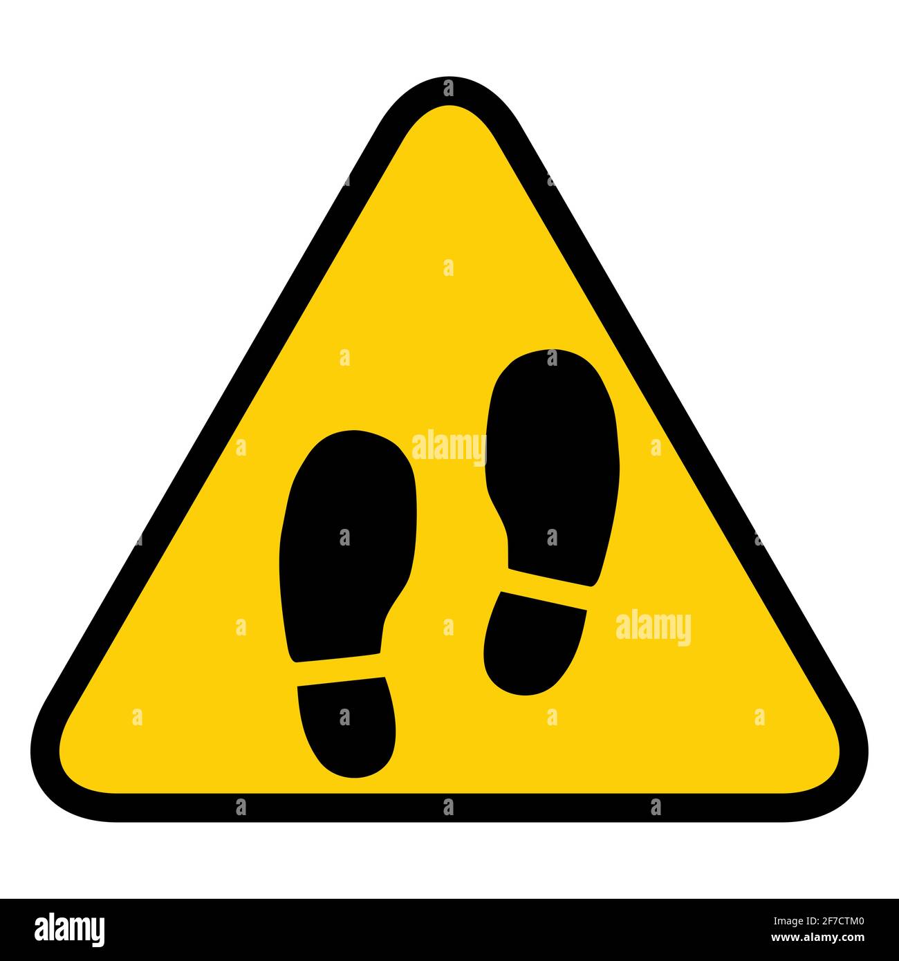 No shoes sign isolated on white background. Warning vector symbol ...