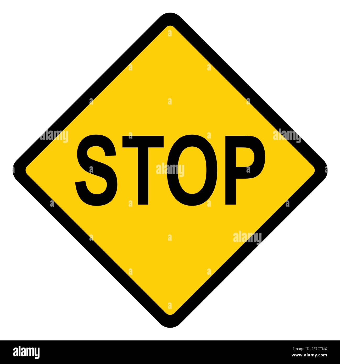 Stop sign, icon STOP forbidden vector. Warning symbol isolated on white ...
