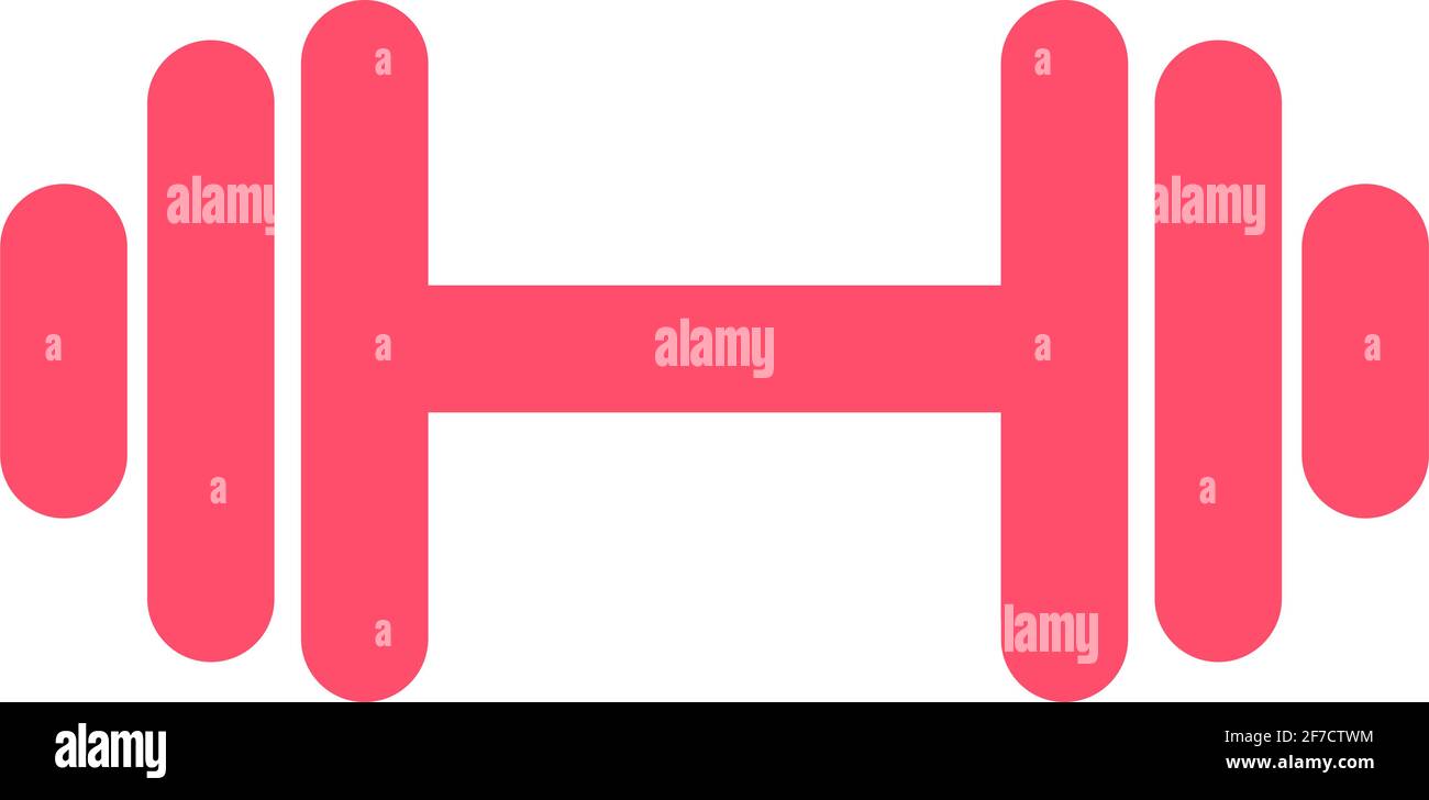 Fitness weight icon, lifting symbol. Gym illustration, vector Stock ...