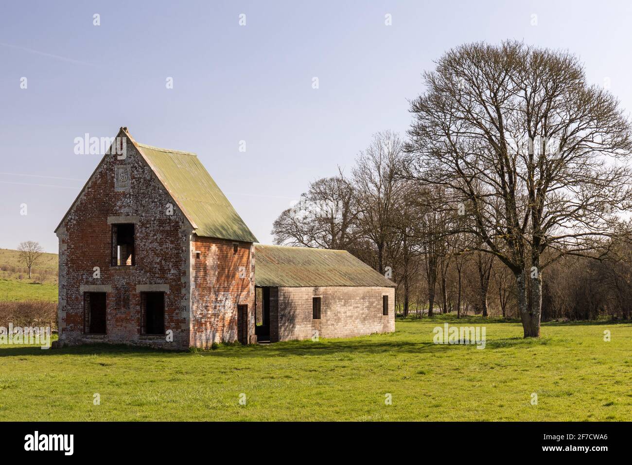 Seagram's Farm in the abandoned village of Imber. Now a MOD military ...