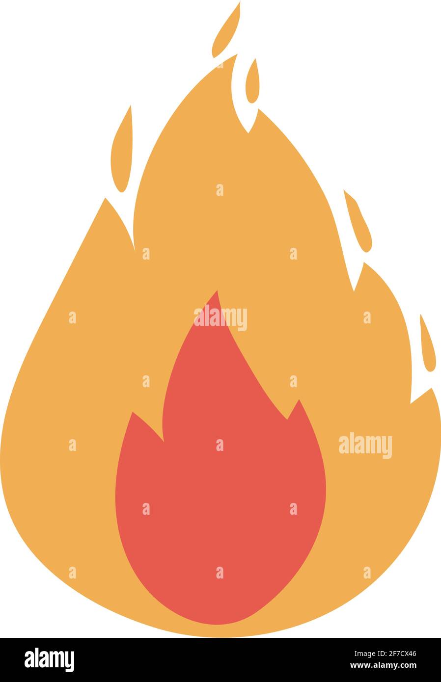red flame isolated Stock Vector Image & Art - Alamy