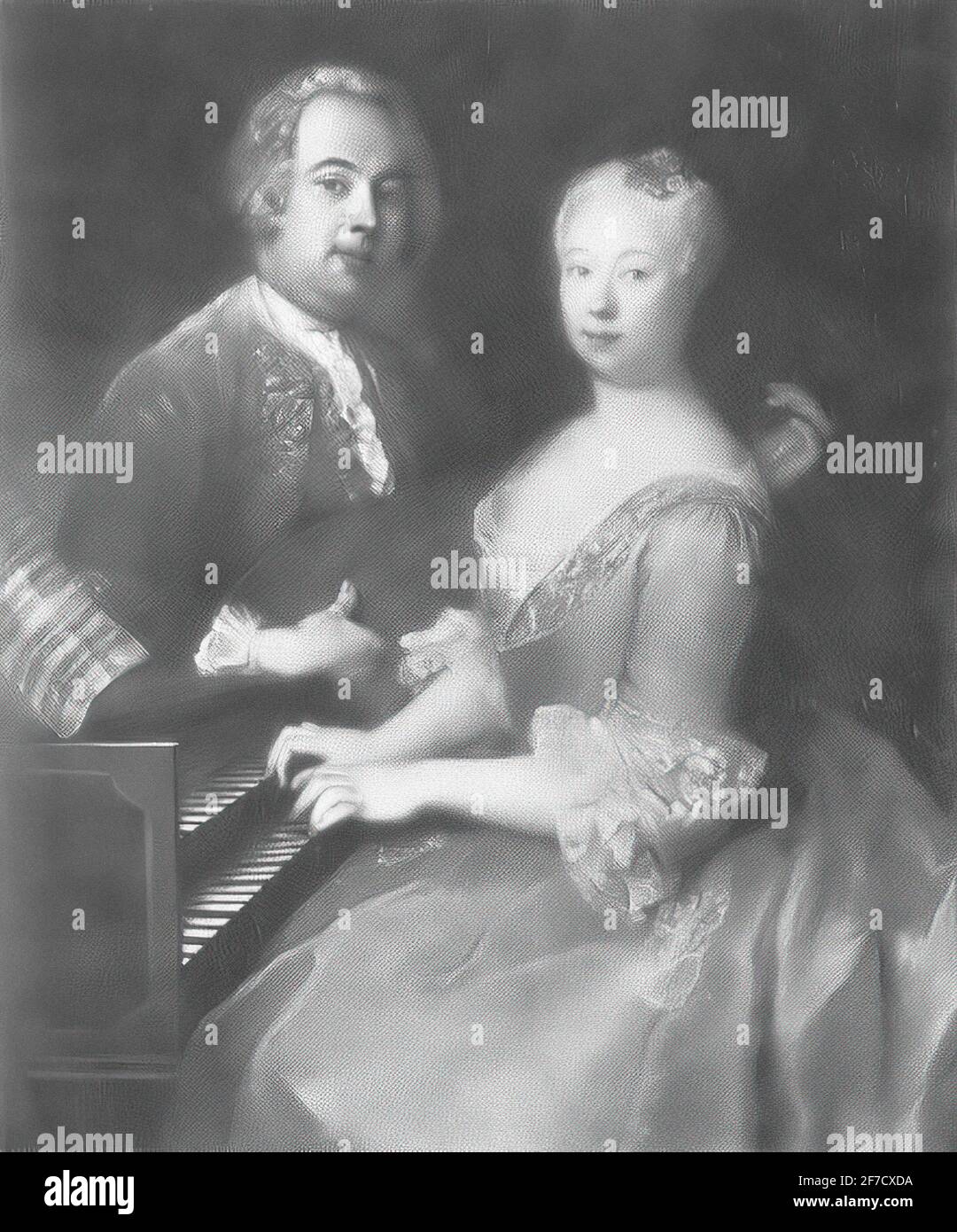 Antoine Pesne - Carl Heinrich Graun Stock Photo - Alamy