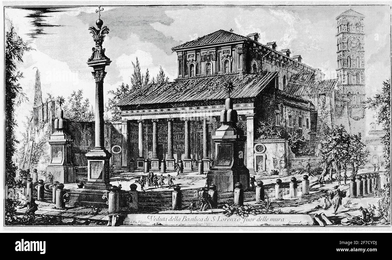 Giovanni Battista Piranesi - Vedute DI Roma Db1793 Db7426 Stock Photo ...
