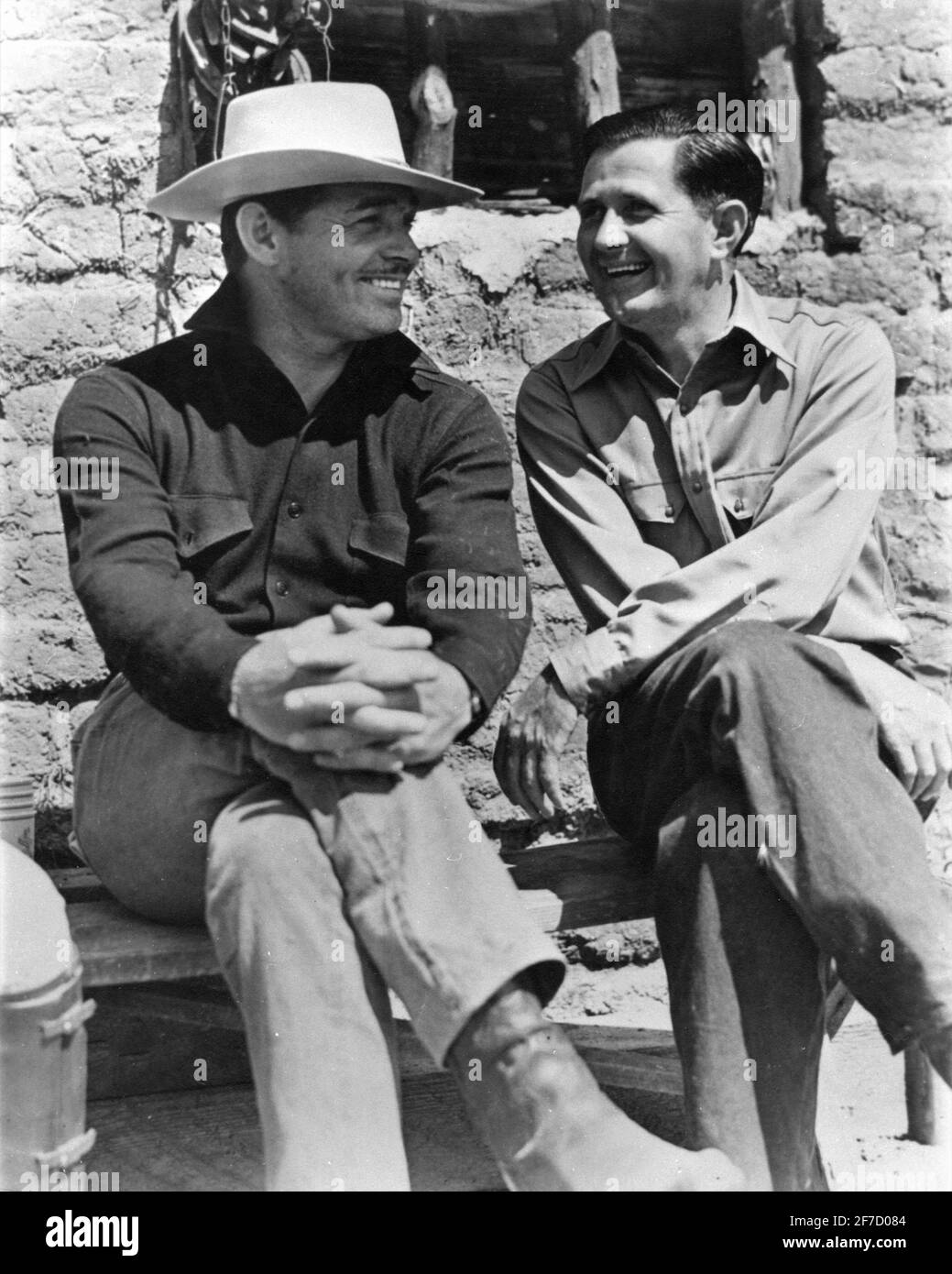 CLARK GABLE and MGM Publicity Chief HOWARD STRICKLING in June 1938 when ...