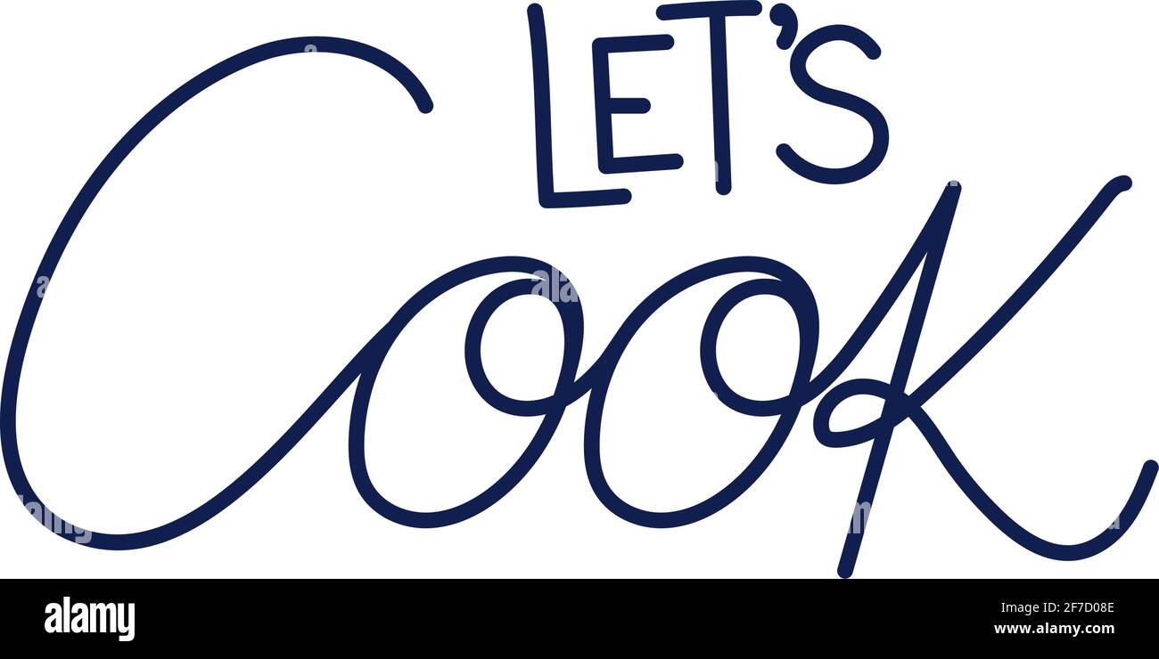 lets cook illustration Stock Vector Image & Art - Alamy