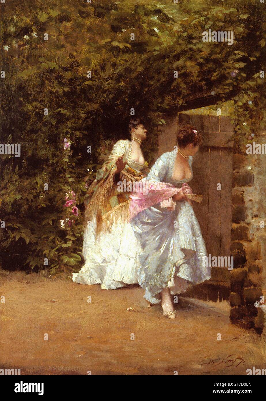 Giuseppe De Nitti - Back Dance 1870 Stock Photo - Alamy