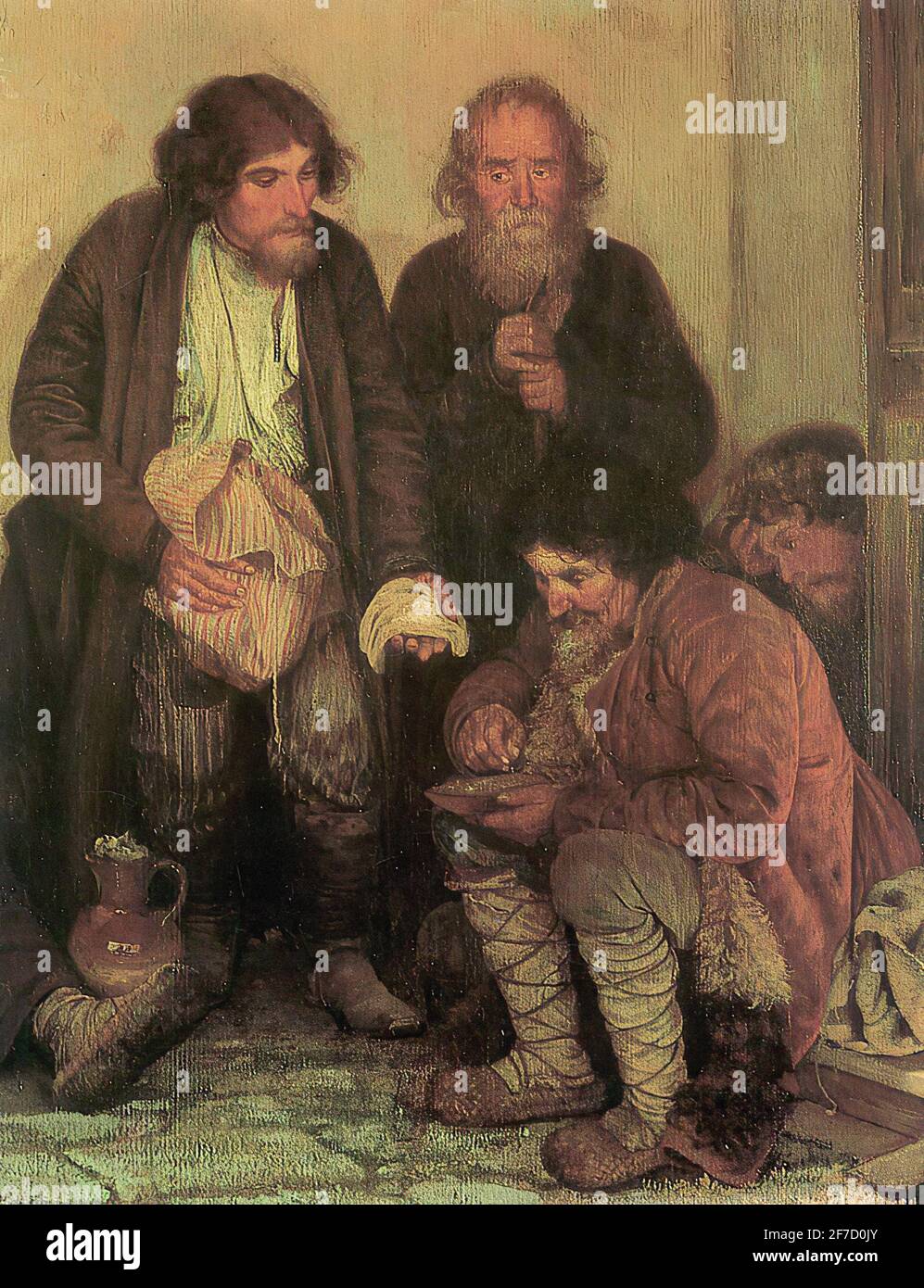 Grigoriy Myasoyedov- Zemstvo Is Having Their Lunch Study Stock Photo ...