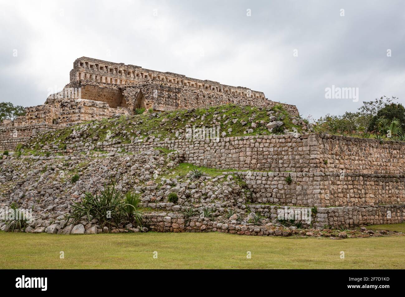 Ruins of Mayan Palace of the masks Codz Poop, Yucatan peninsula, Mexico ...