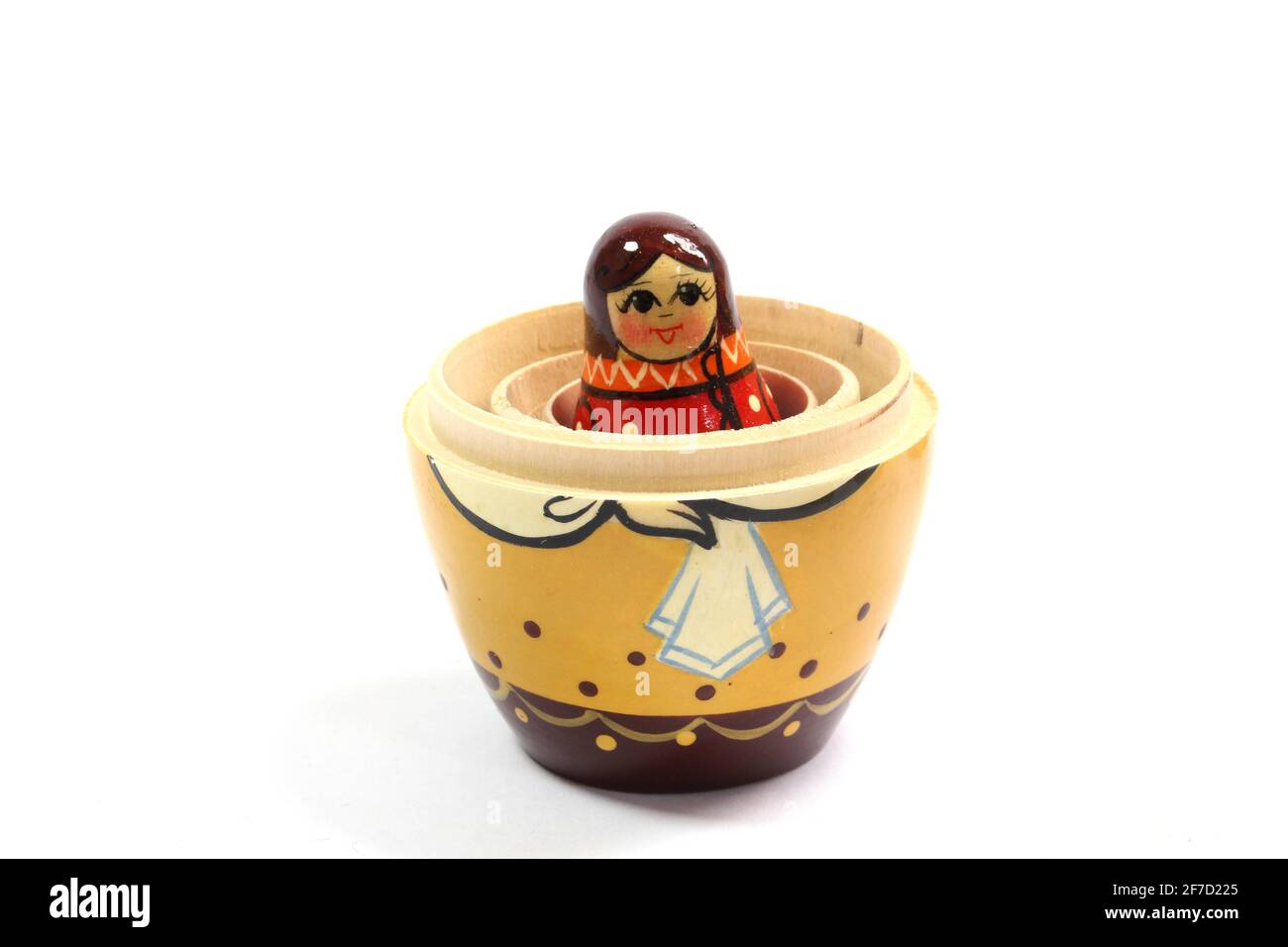 Russian set of nesting dolls Cut Out Stock Images & Pictures - Alamy