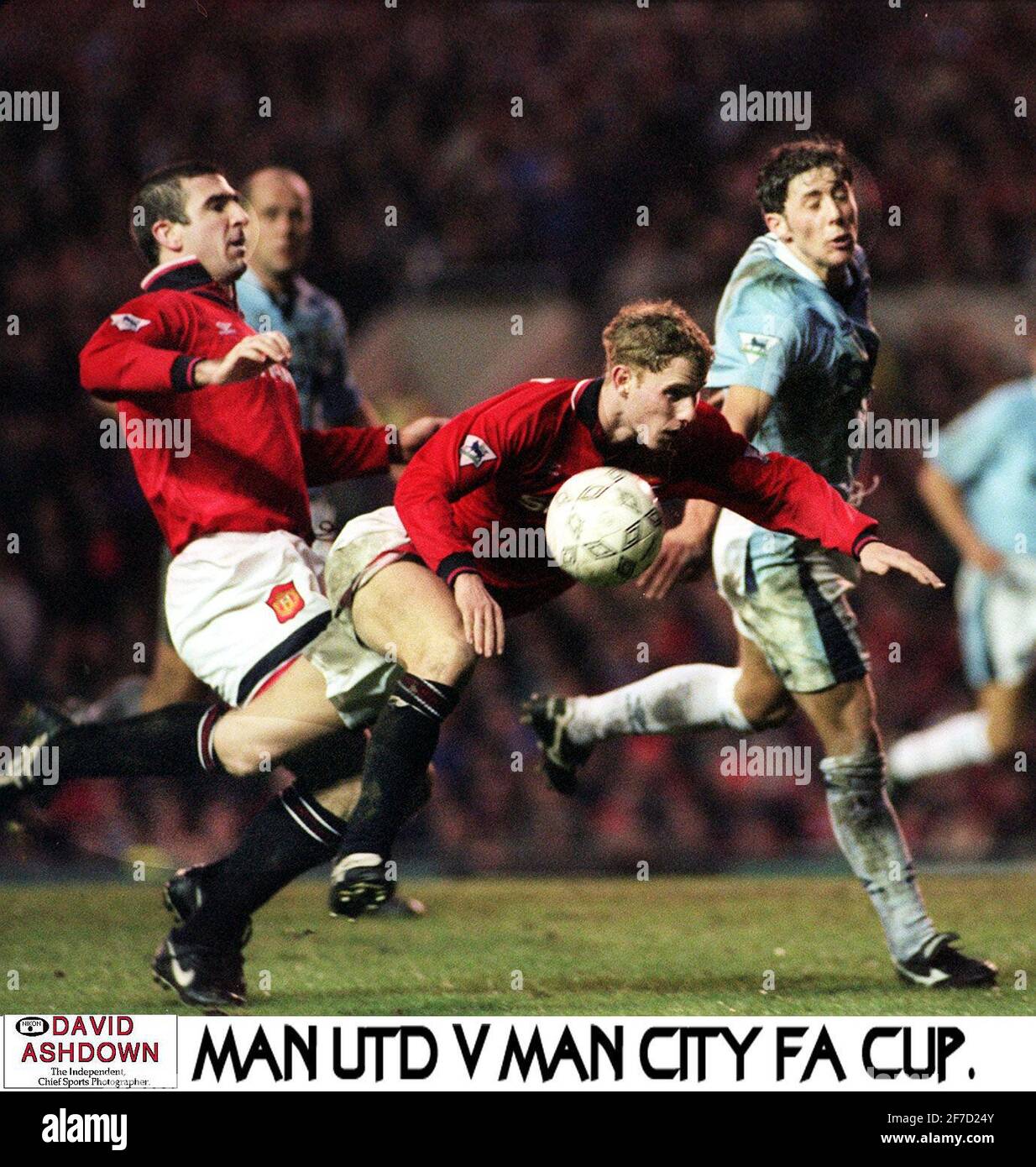 Nicky Butt and Eric Cantona FA Cup 5th round Manchester United v ...