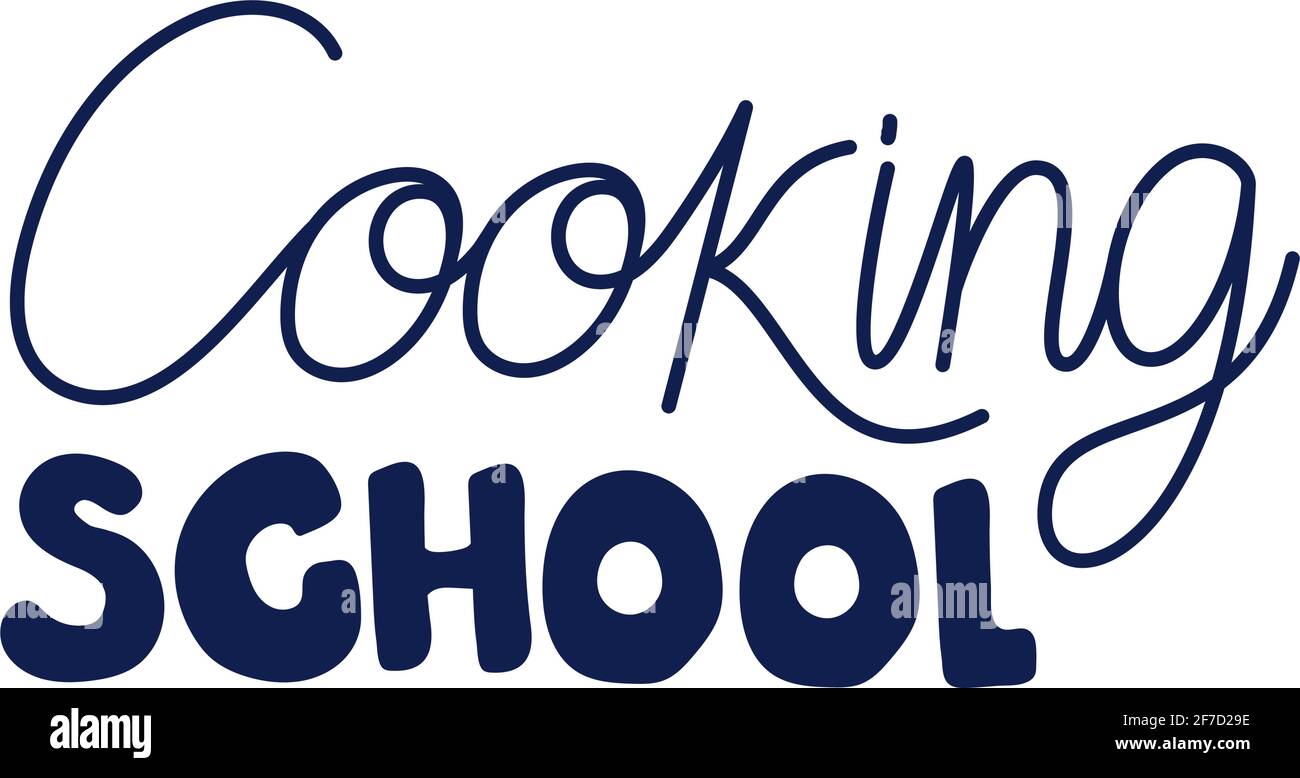 cooking school lettering Stock Vector Image & Art - Alamy
