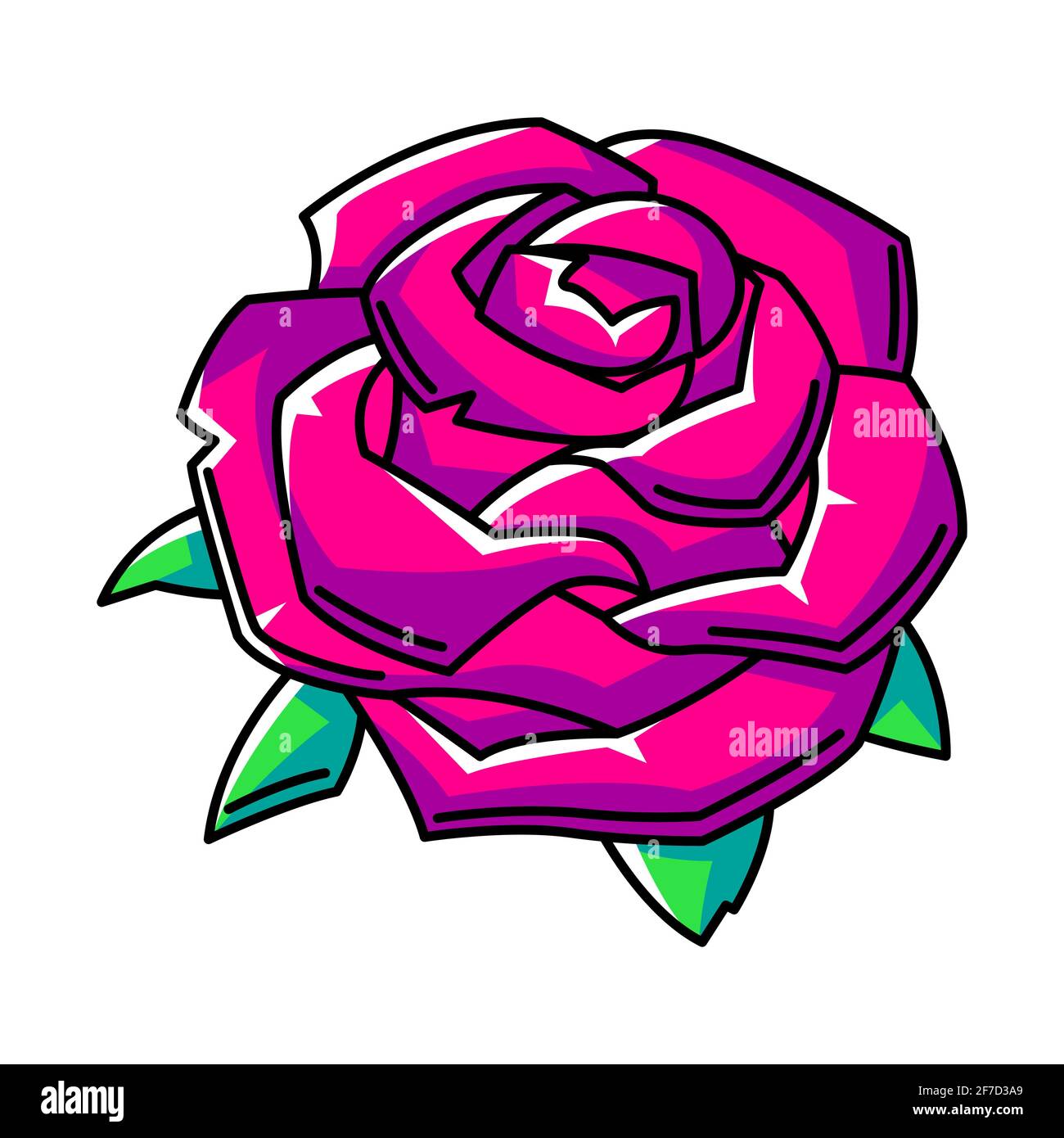 Beautiful Cartoon Roses