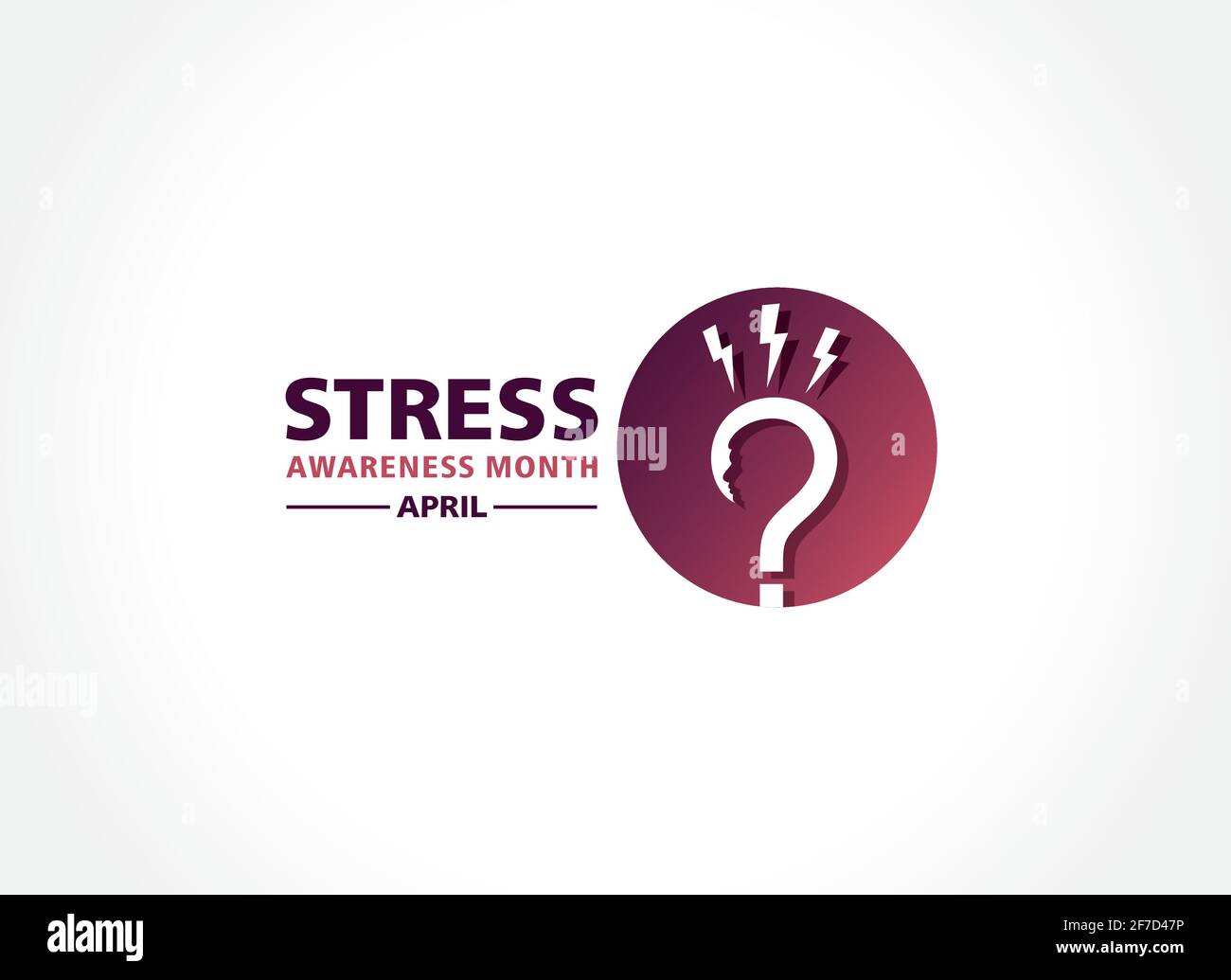 Vector Illustration of Stress Awareness Month observed in April every ...