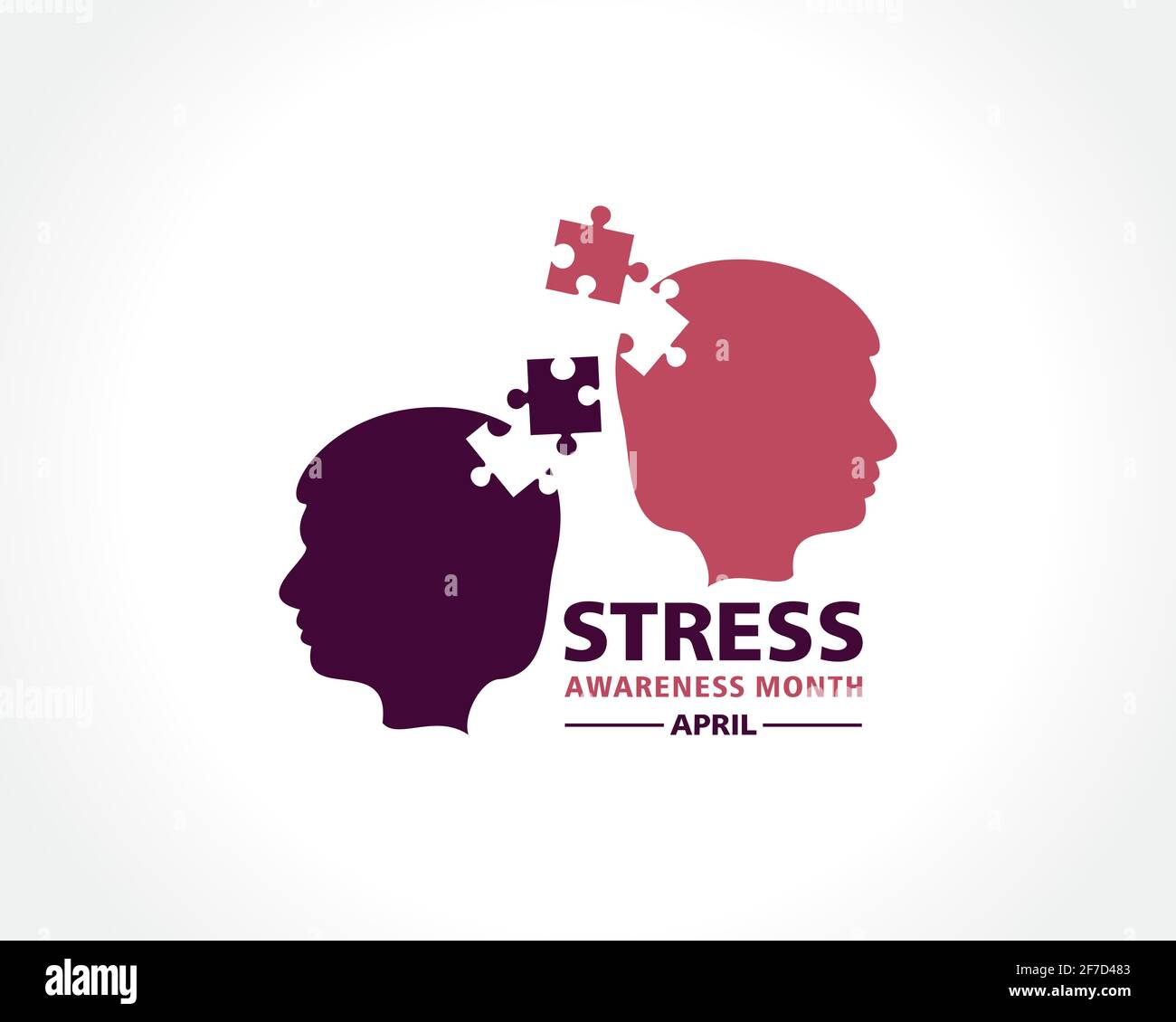 Vector Illustration of Stress Awareness Month observed in April every ...