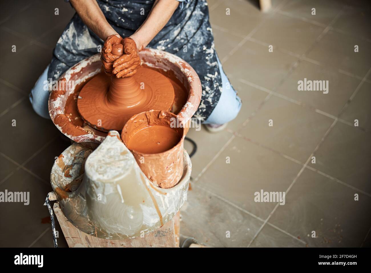 Hands elderly woman clay pot hi-res stock photography and images - Alamy