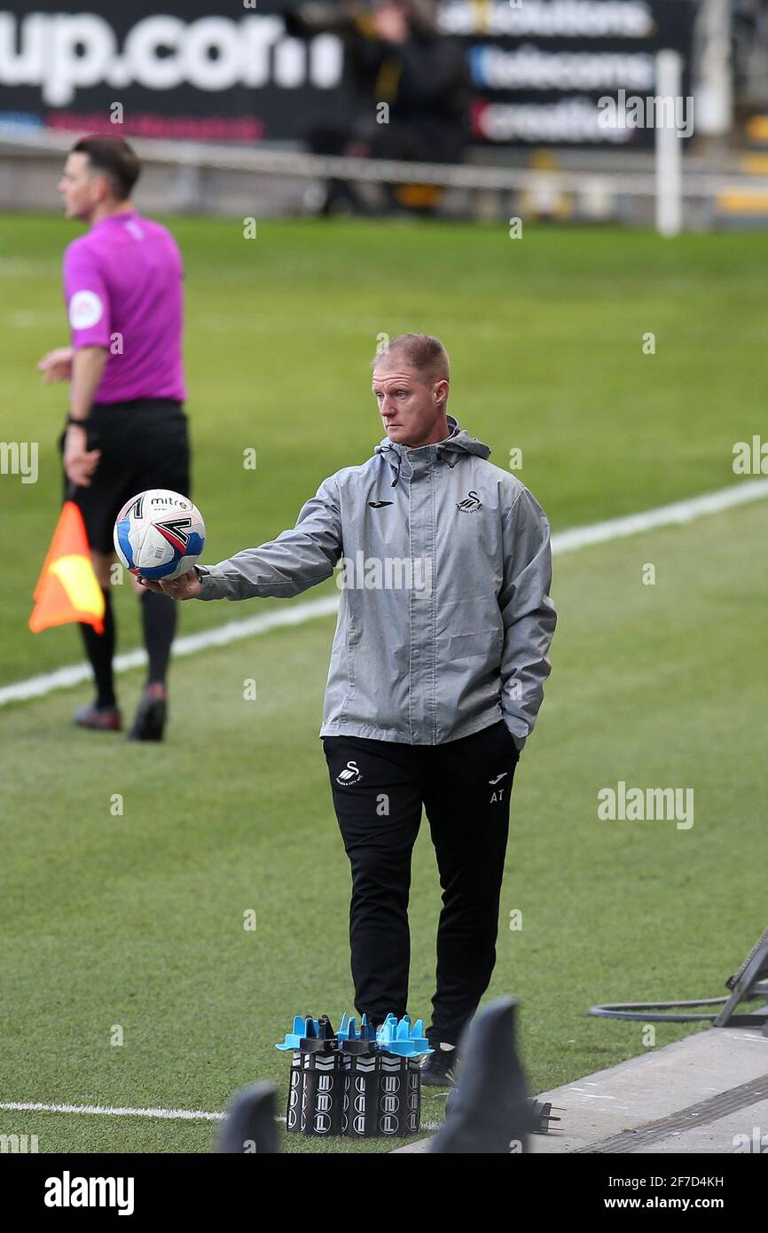 Swansea city coach alan tate hi-res stock photography and images - Alamy