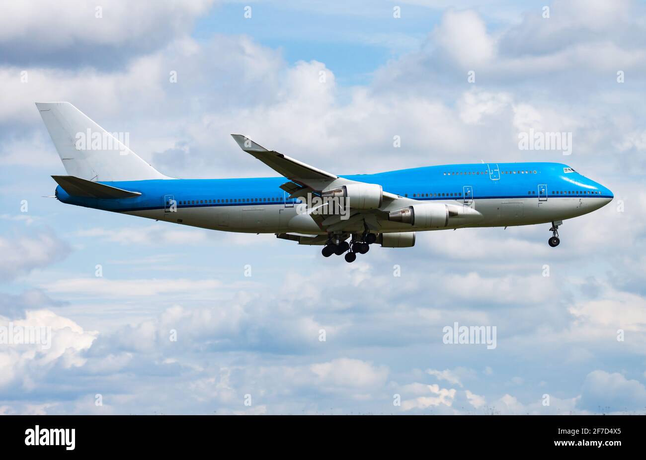 Untitled airplane. Passenger plane. Aircraft without title at airport ...