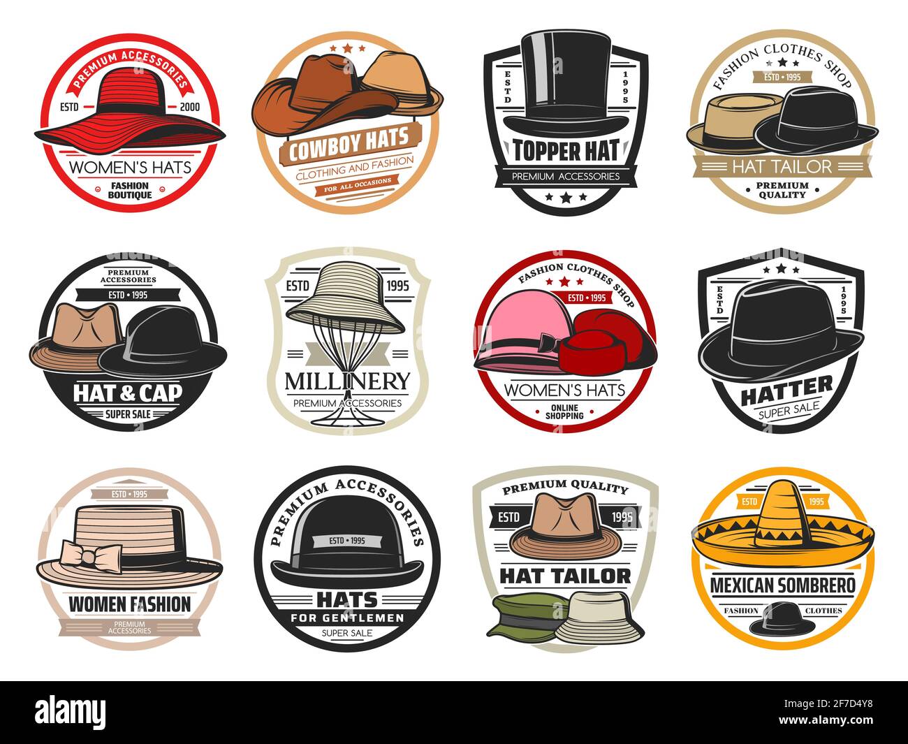 Millinery logo Cut Out Stock Images & Pictures - Alamy