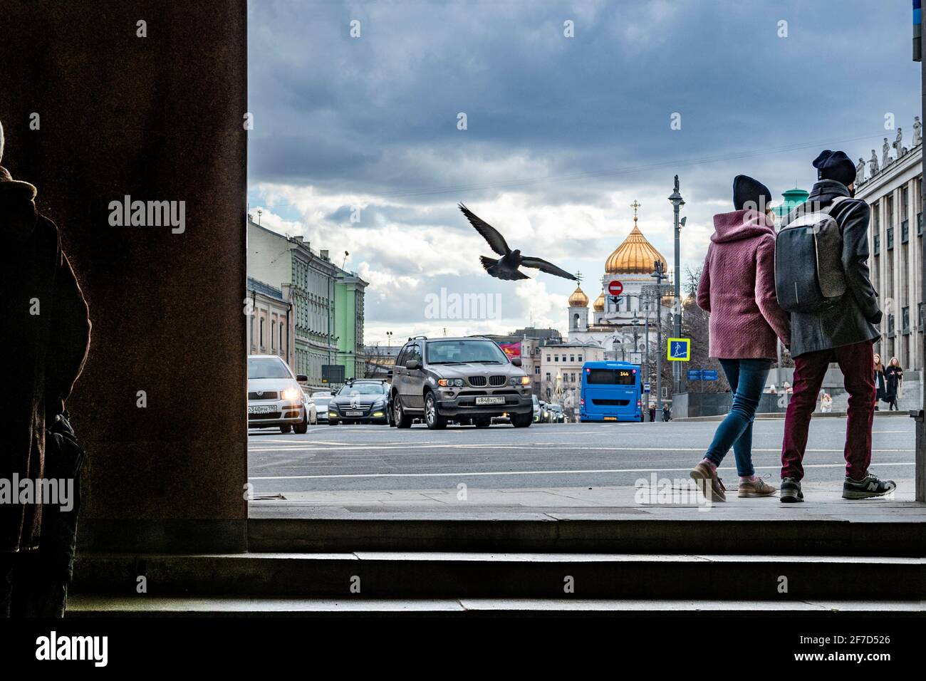 Russia, Moscow. People walk in a street Stock Photo - Alamy