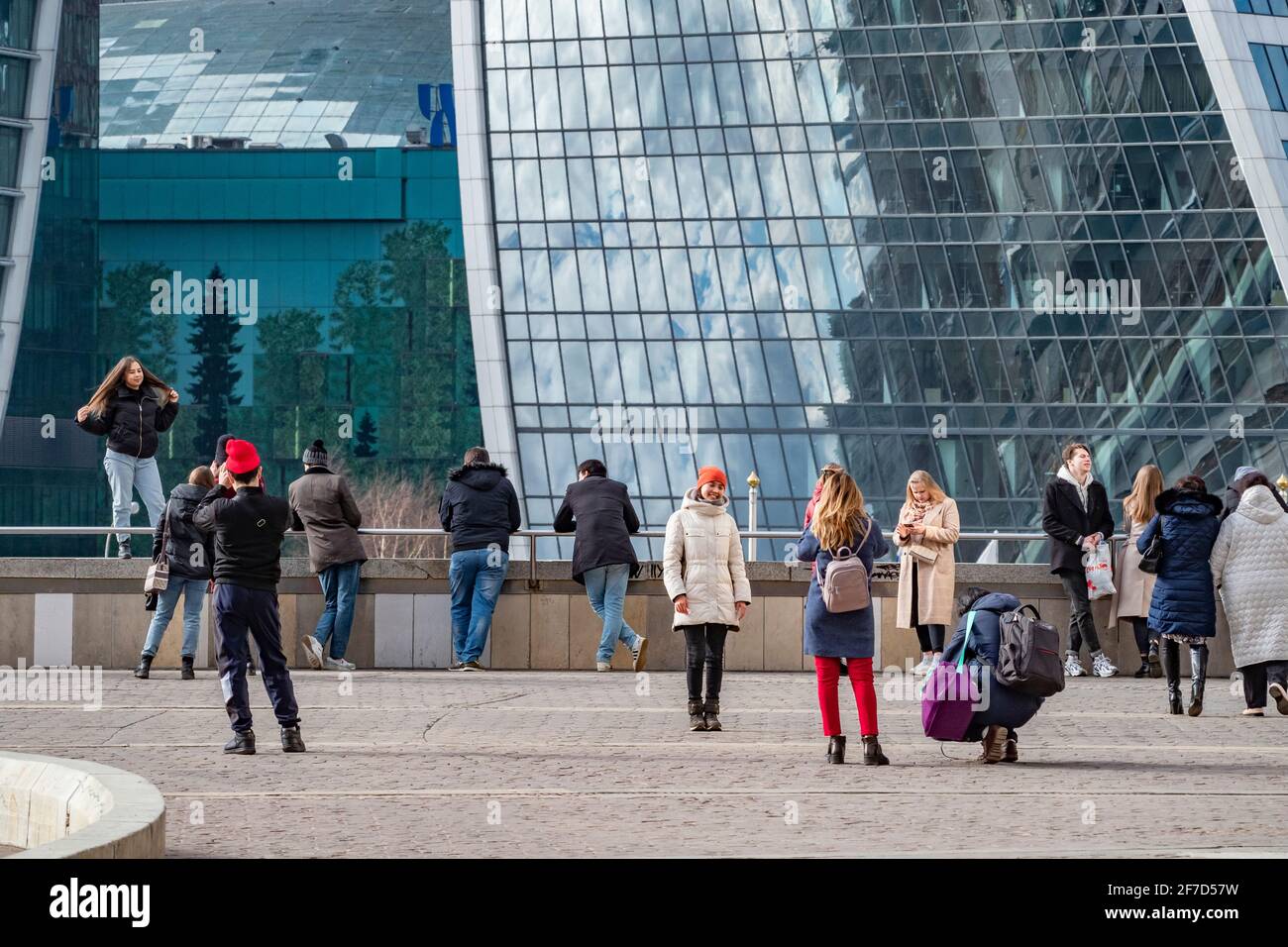 Russia, Moscow. People walk in a street Stock Photo - Alamy