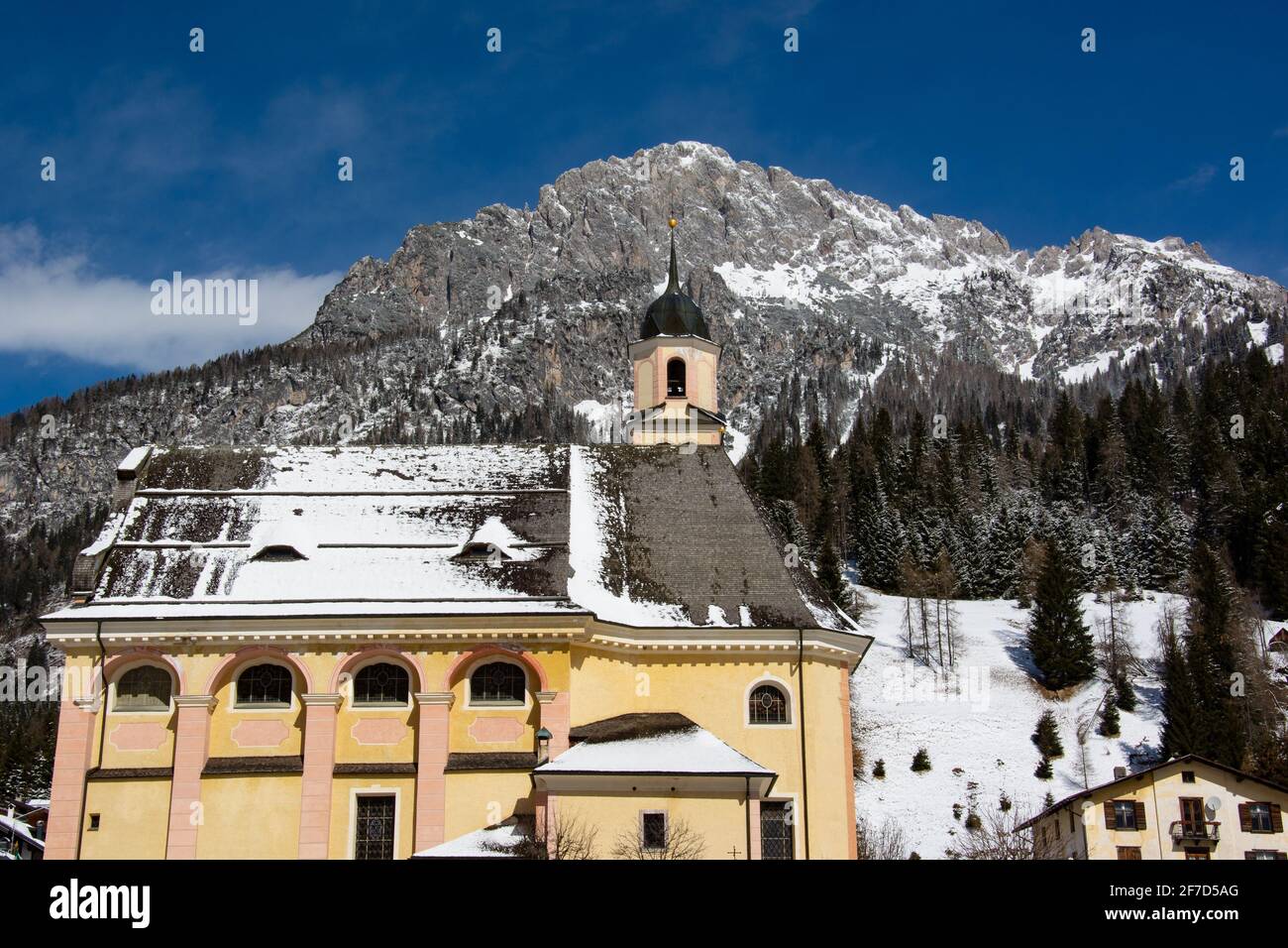 the church of sappada in friuli venezia giulia Stock Photo - Alamy