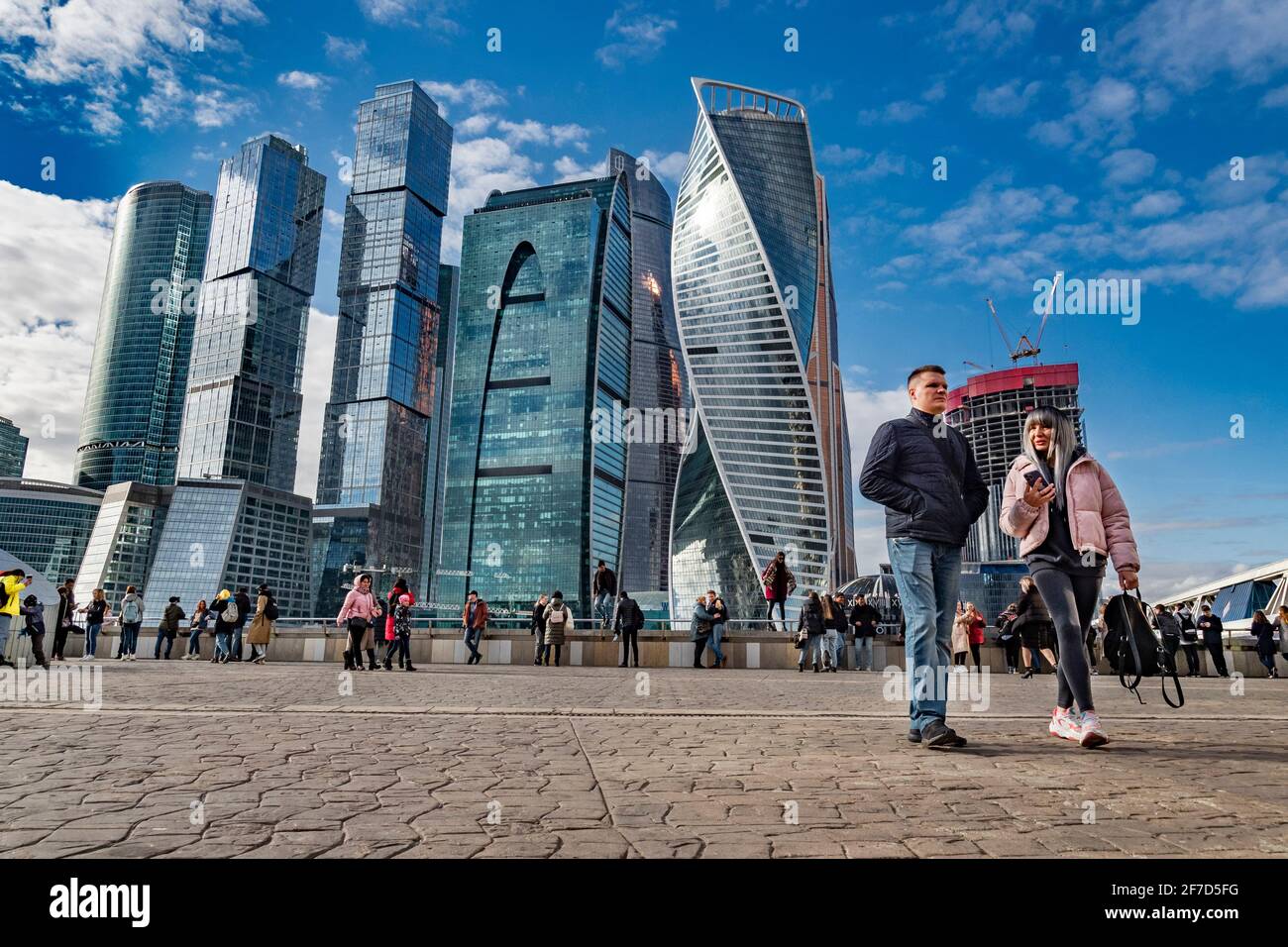 Russia, Moscow. The Moscow International Business Center 'Moscow-City ...
