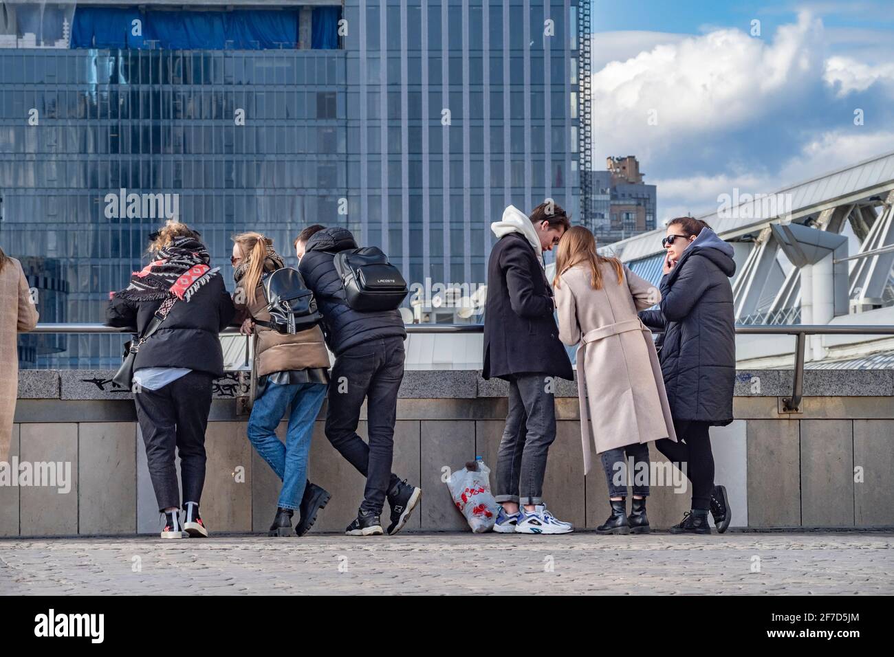 Russia, Moscow. People walk in a street Stock Photo - Alamy