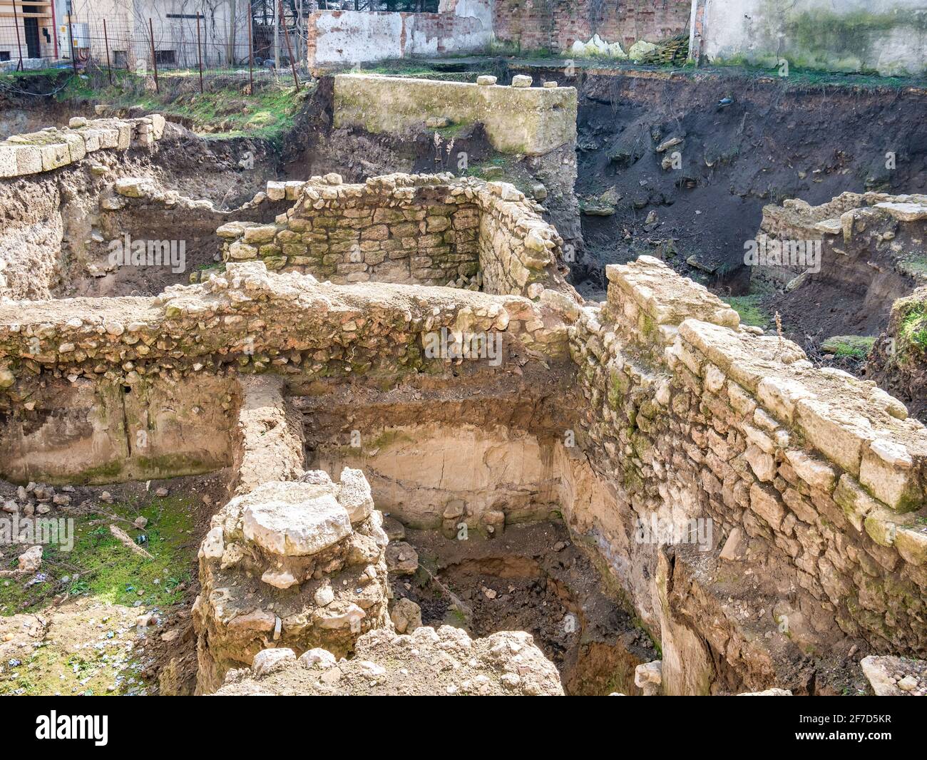 Archeological excavations on a site near the Cathedral of Saints Peter ...