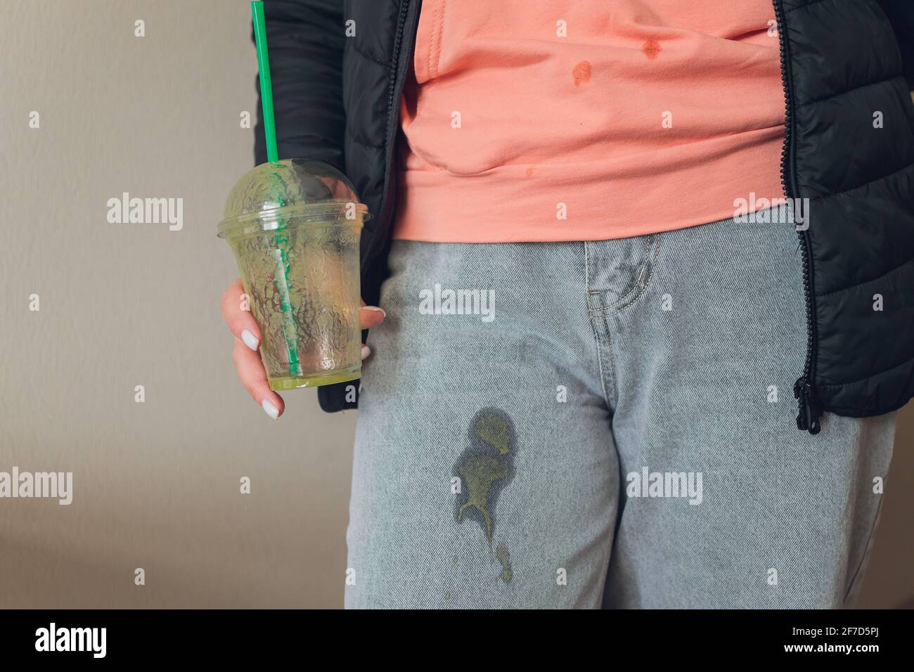 sweat stain on jean shirt from using in daily life. dirty stains for ...