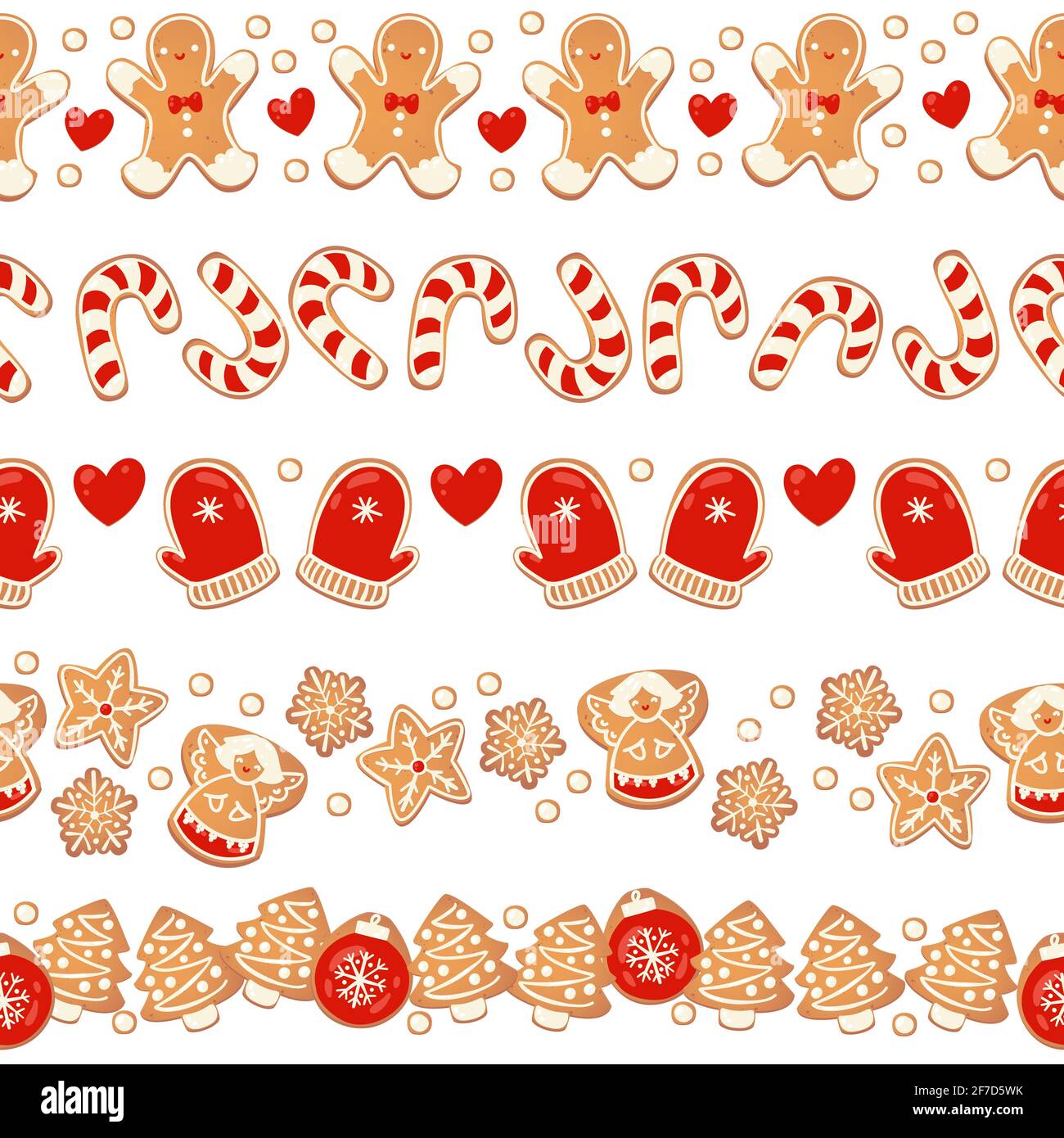 Christmas Cookies Border Drawing Round Gingerbread Cookies Frame