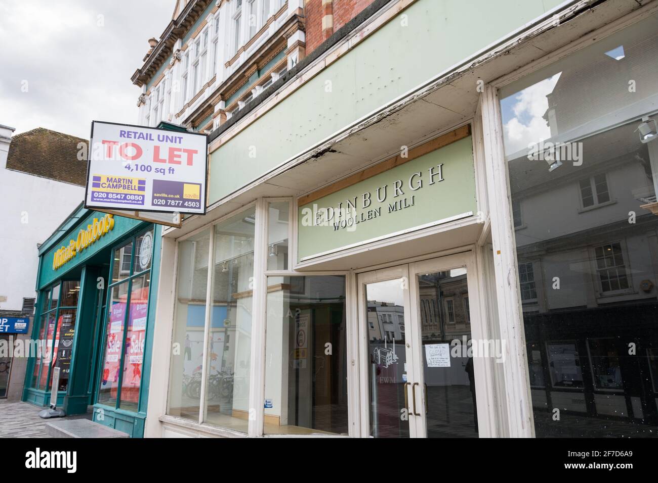 Edinburgh Woollen Mill shop front, Kingston, Surrey, U.K Stock Photo ...