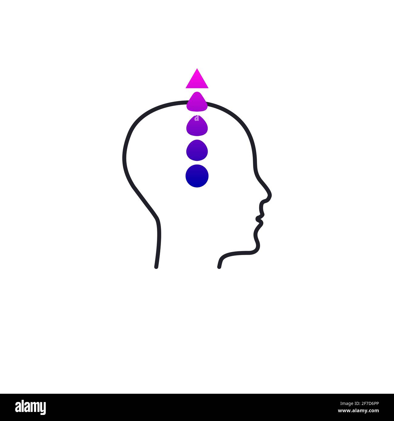 Human development icon. Transformation of thinking creative logo ...