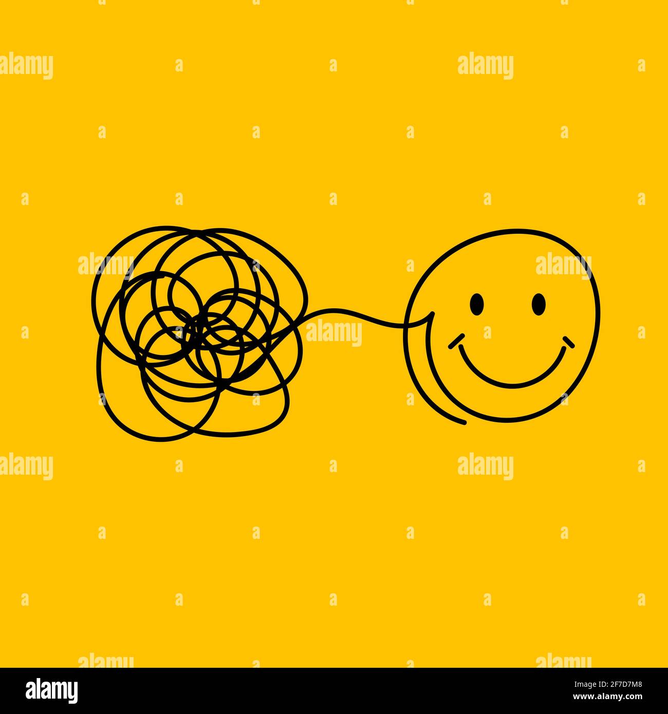 Icon psychotherapy, hand drawn doodle concept help of psychologist ...