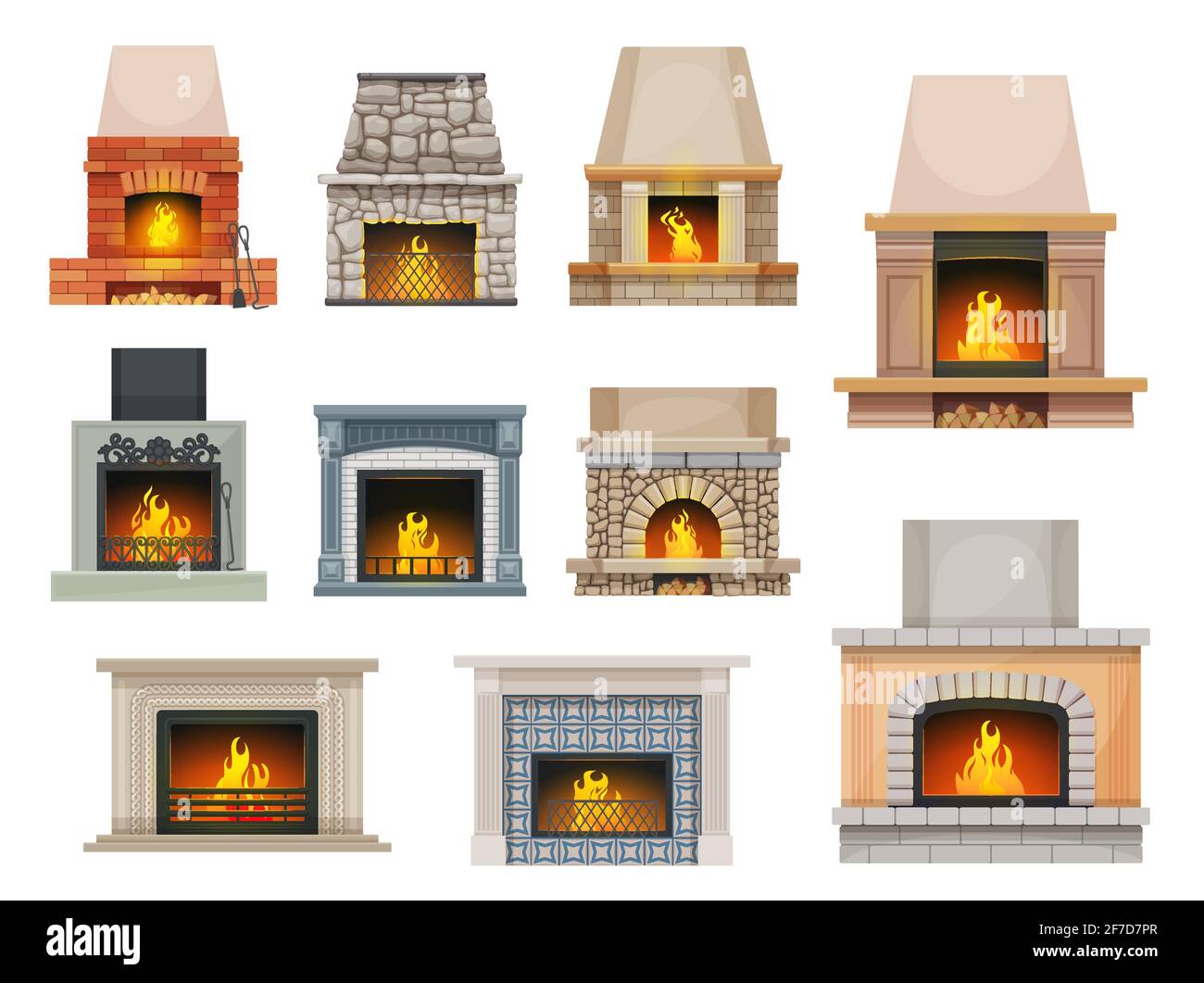 Fire brick tile Cut Out Stock Images & Pictures - Alamy