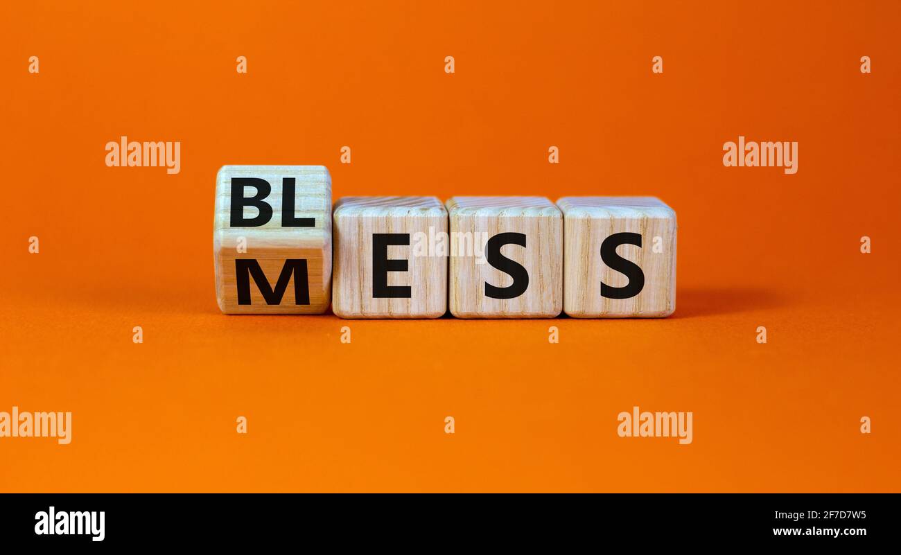 Bless mess symbol. Turned the cube and changed the word 'mess' to ...