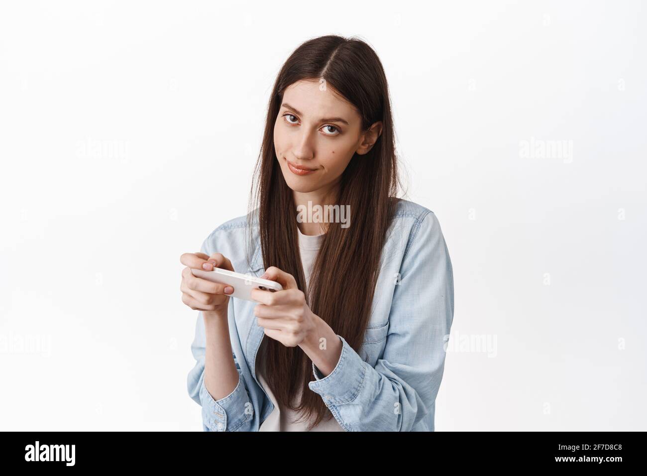 Beautiful cheerful teen girl playing hi-res stock photography and ...
