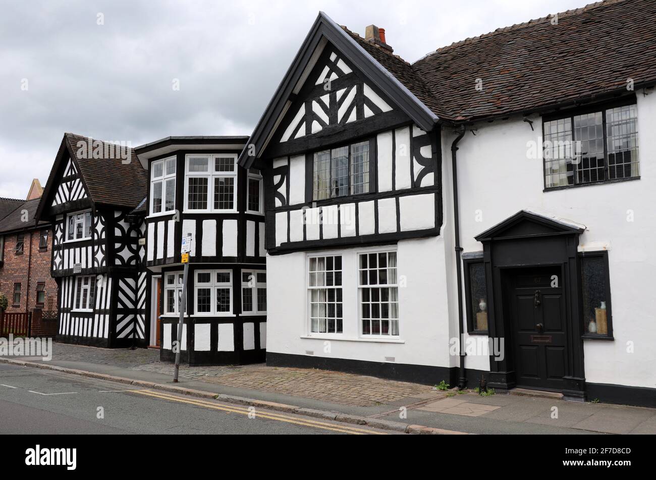 Sweet Briar Hall at Nantwich which was built in the 15th century and ...
