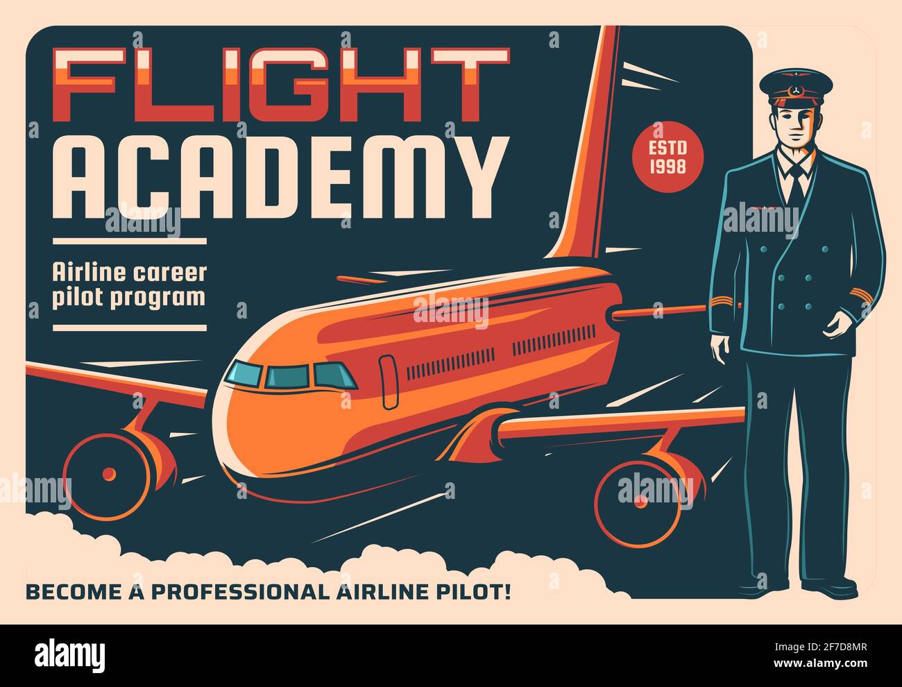 Pilot and airplane, aircraft staff and aviation Stock Vector Image ...